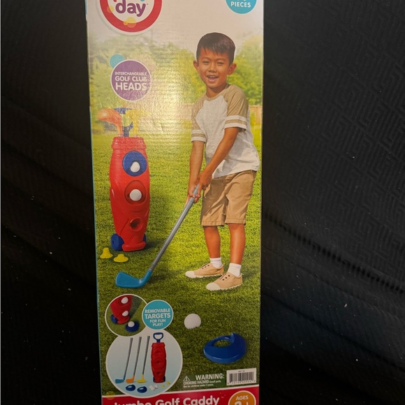 Toys | Kids Golf 11 Pcs Caddy Set With Red And Blue Accessories | Poshmark